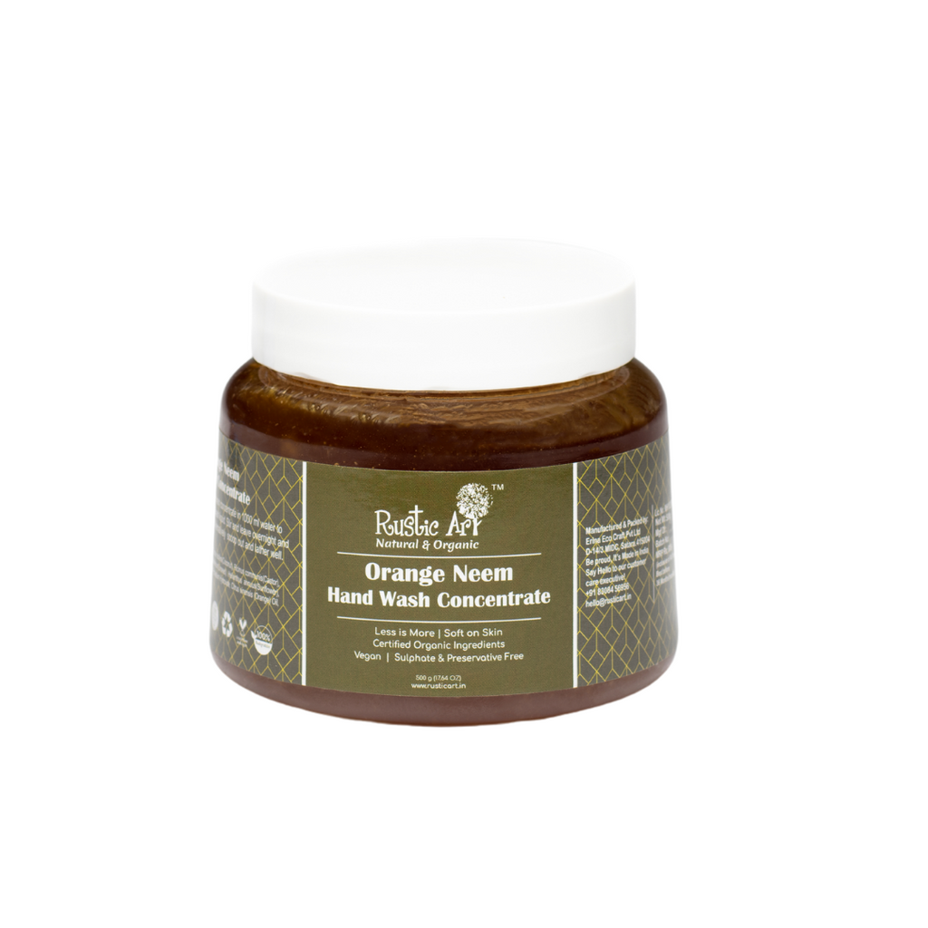 Organic Orange Neem Hand Wash – Rustic Art
